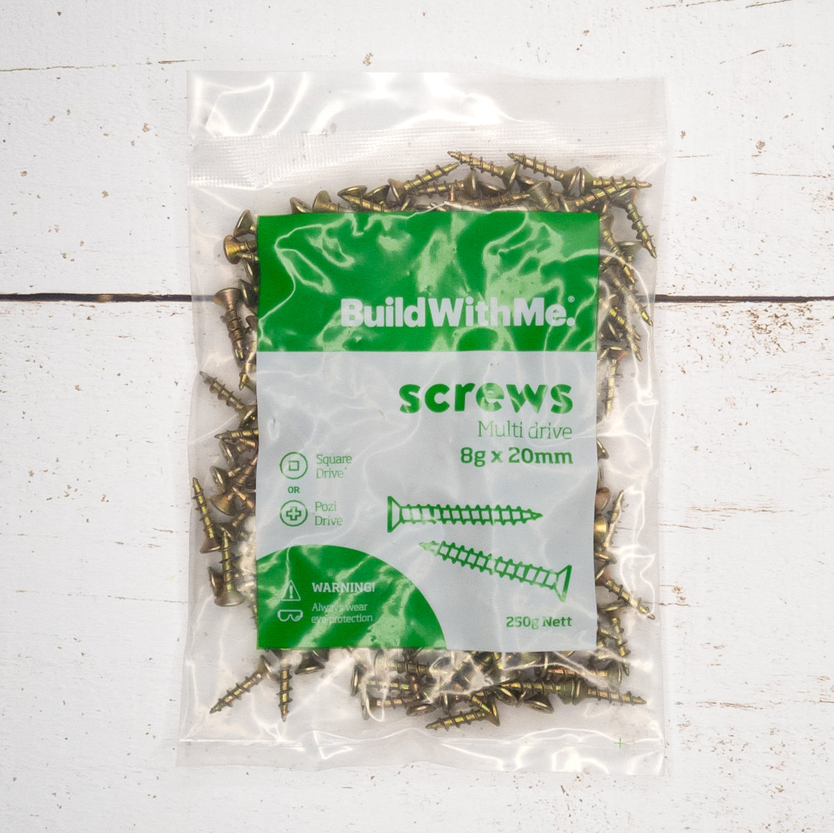 Multidrive Screws x 20mm (250g) – Build With Me